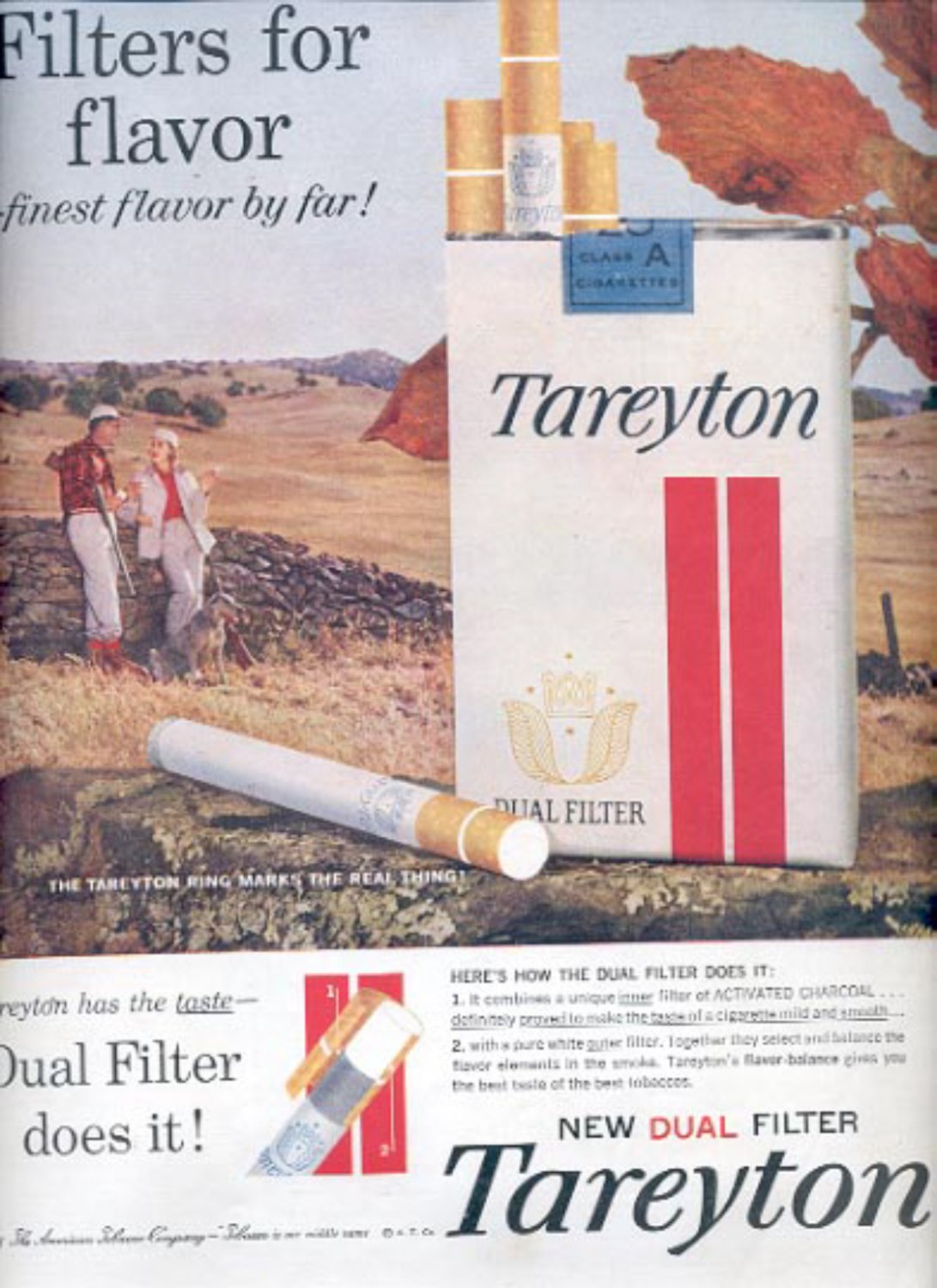 1960 New Dual Filter Tareyton magazine ad (# 4530)