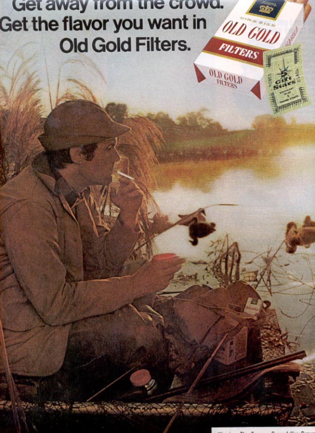 1972 Old Gold cigarette magazine ad ( # 1440)