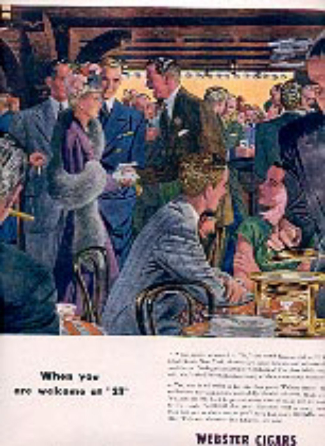 1946 Webster Cigars magazine ad (# 1745)