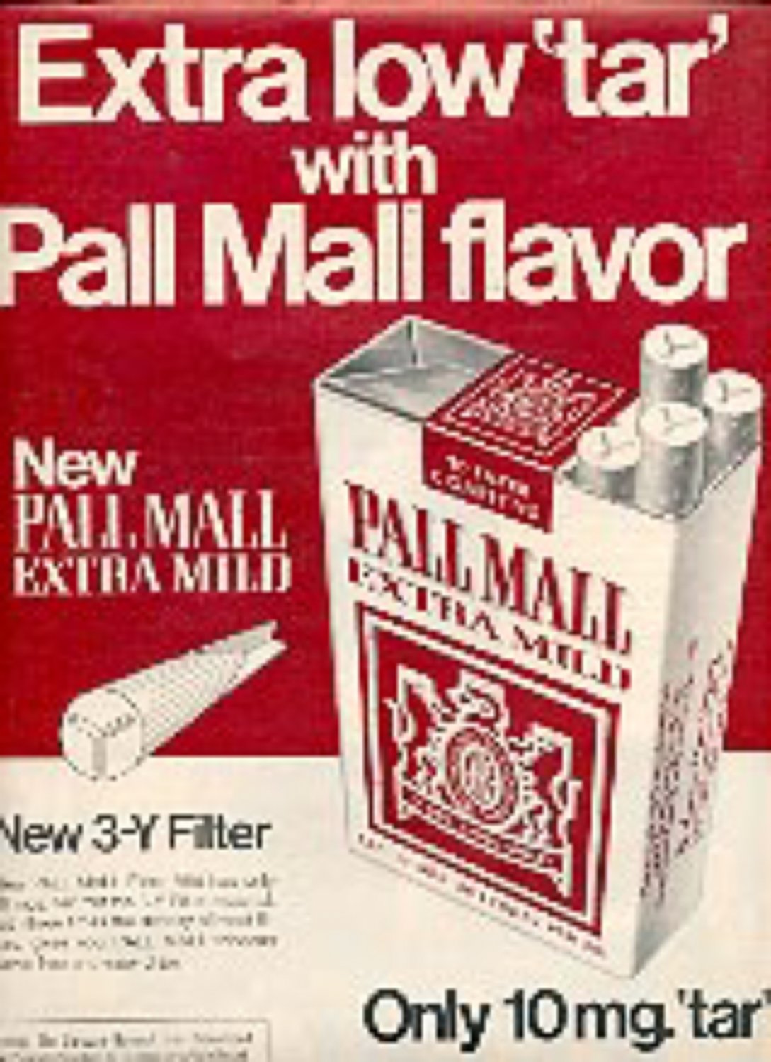1972 Pall Mall Extra Mild cig. magazine ad (# 1881)