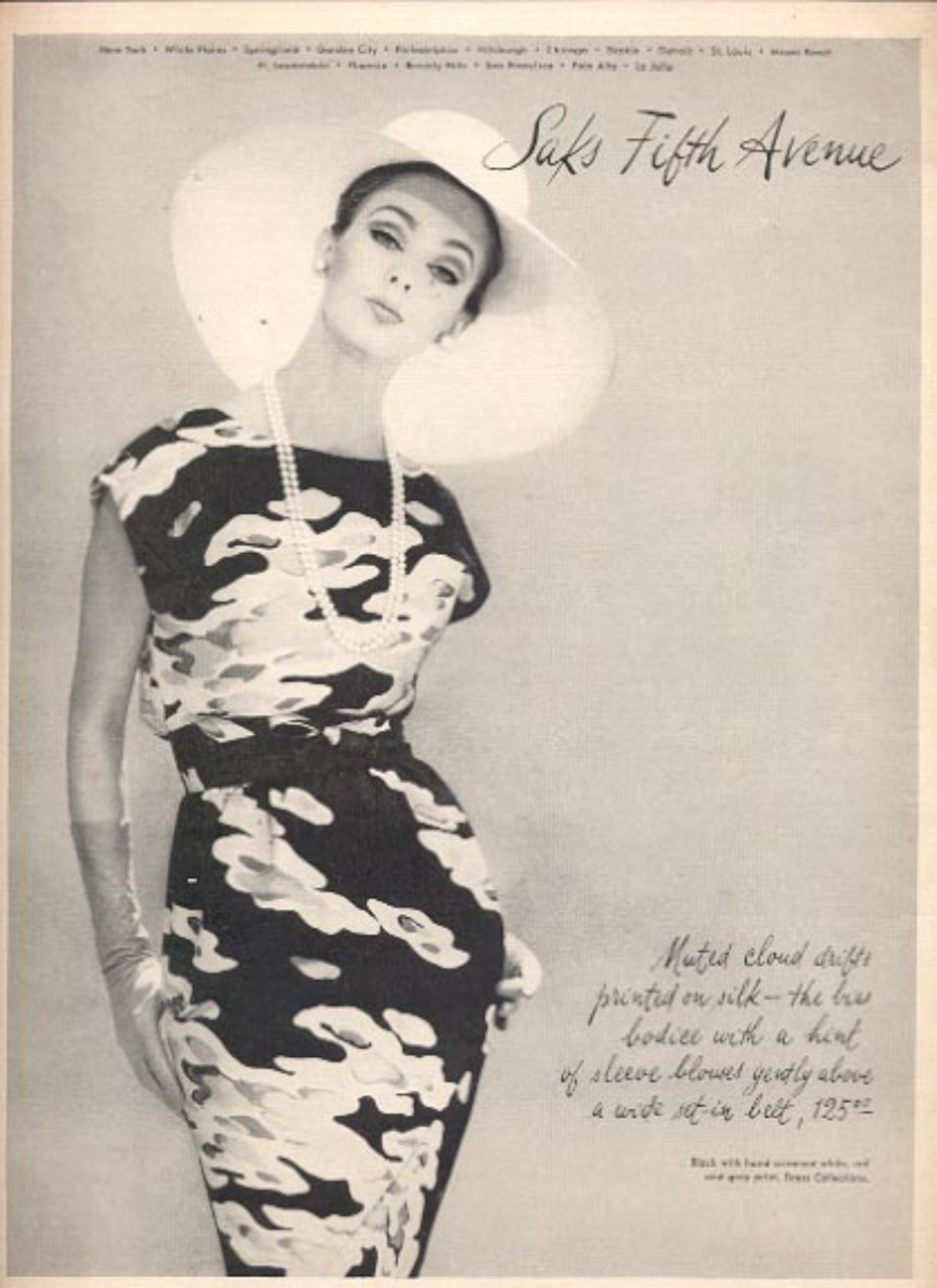 1964 Saks Fifth Avenue magazine ad (# 5021)