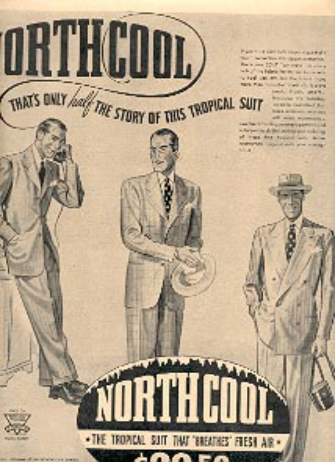 1947 Northcool Suit magazine ad (# 2158)