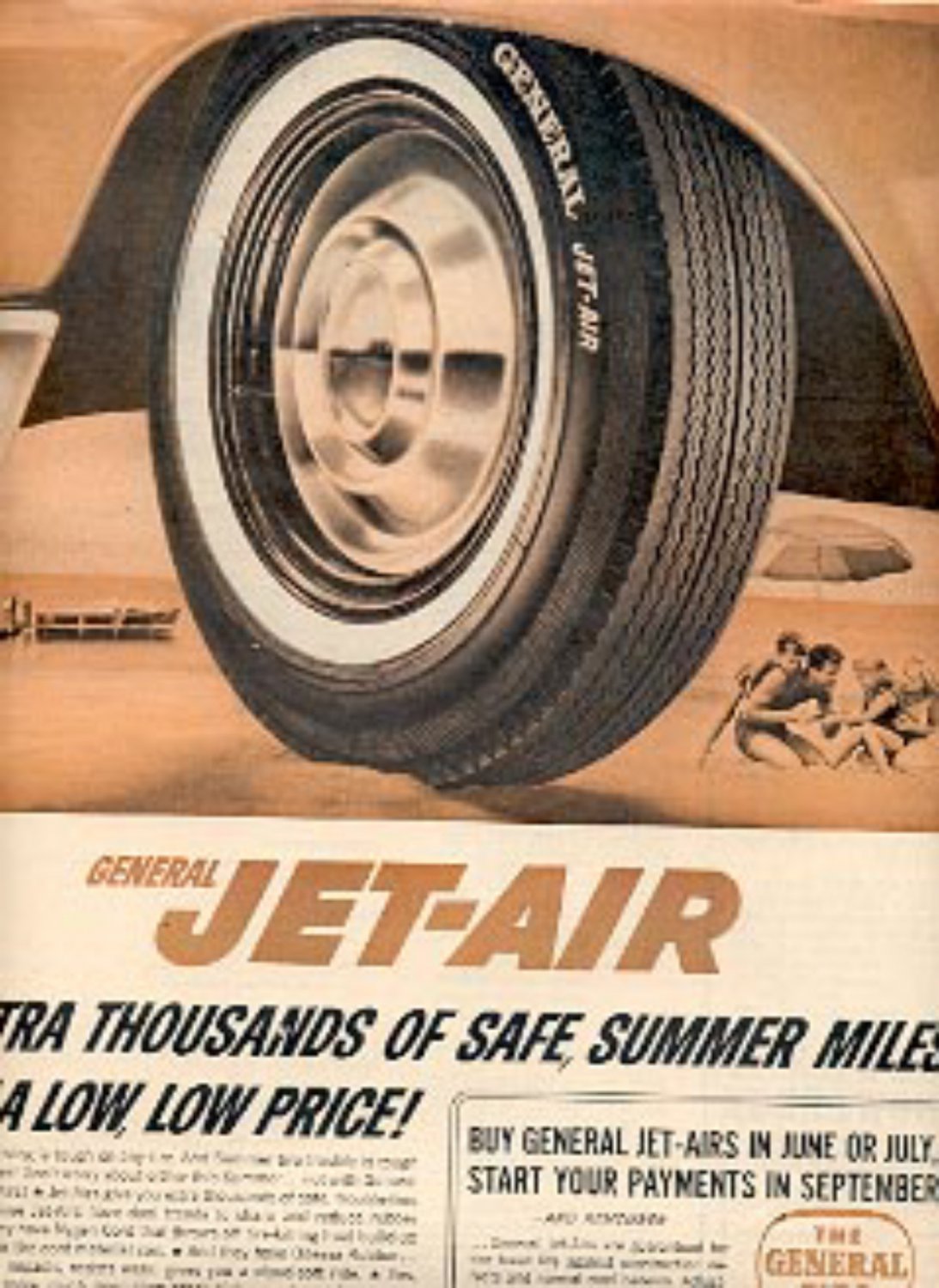 1962 General Jet-Air Tire magazine ad ( # 2066)