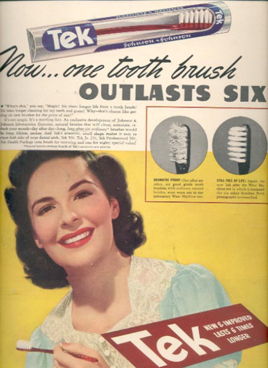 Oct. 30, 1939 Tek tooth brush magazine ad (#6060)