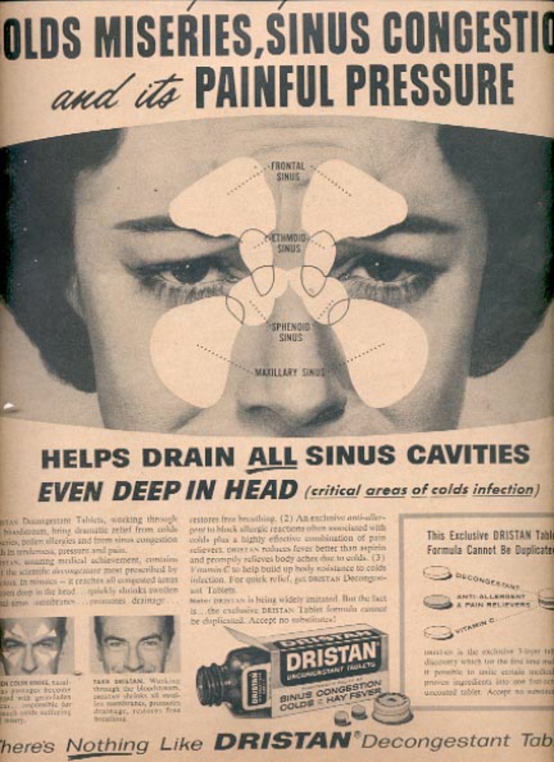 Dec. 1960 - Dristan Decongestant Tablets magazine ad (#5754)