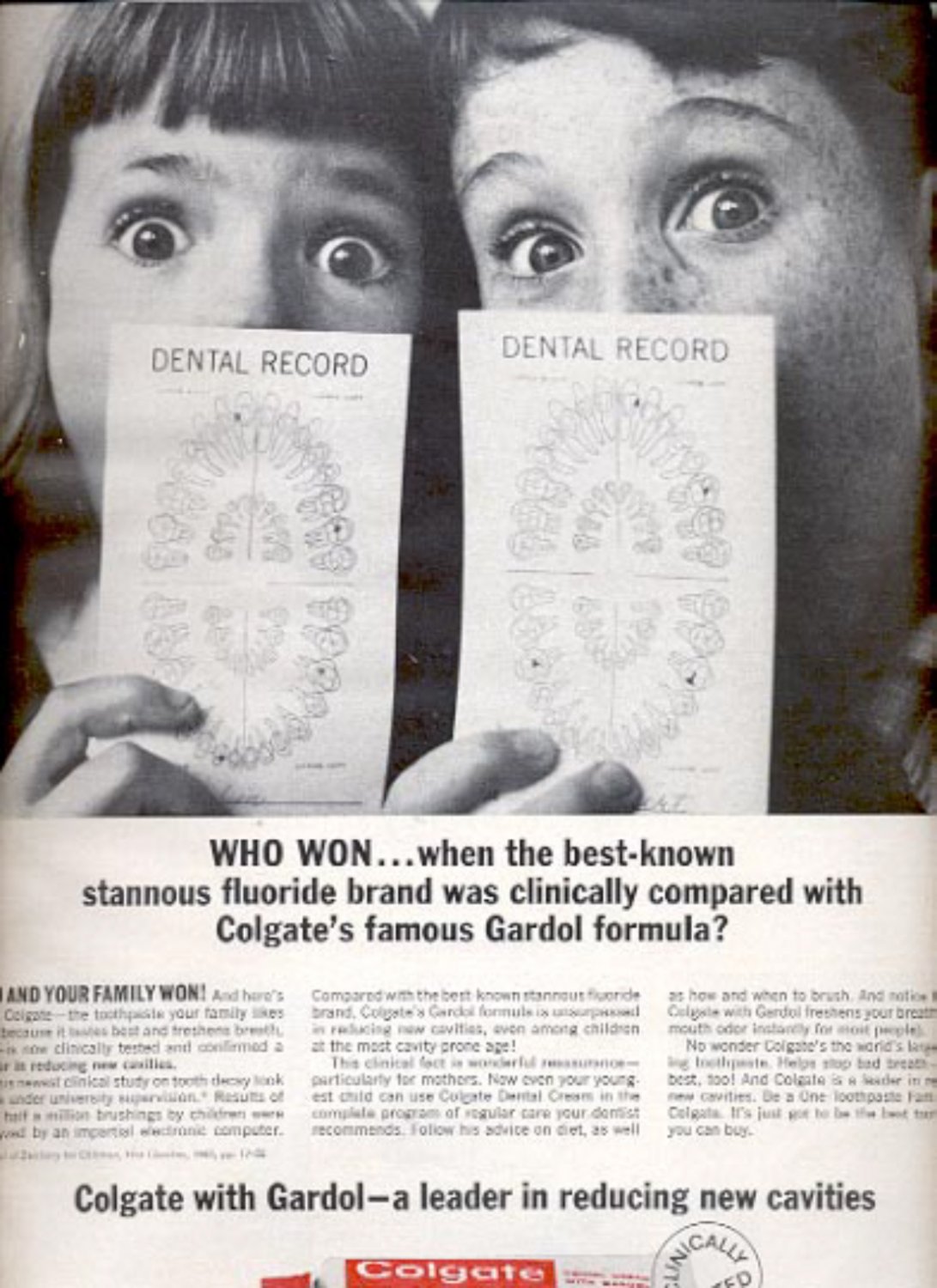1964 Colgate with Gardol Dental Cream magazine ad (# 4879)