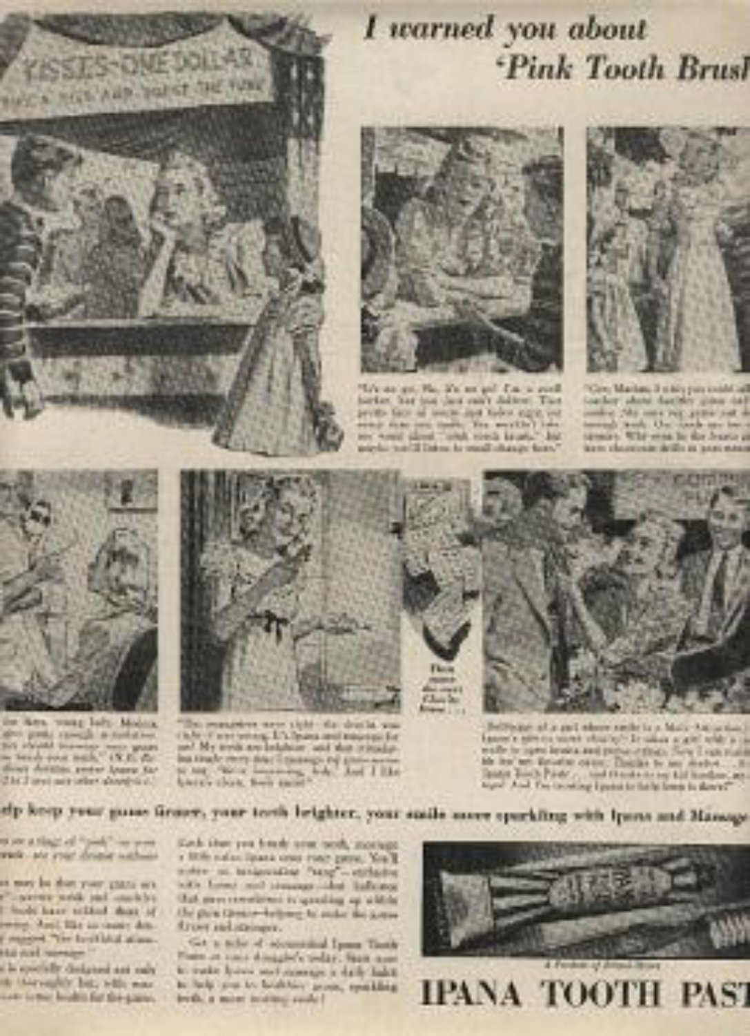 1942 Ipana Toothpaste magazine ad ( # 691)