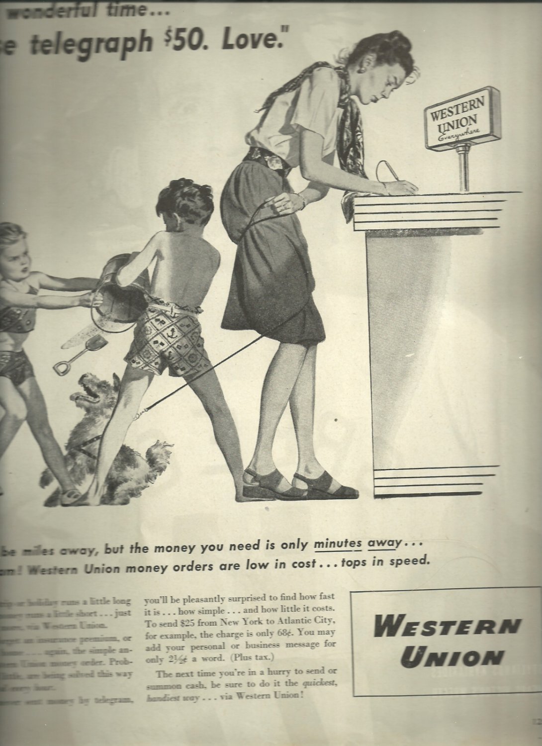 1946 Western Union magazine ad (# 3307)