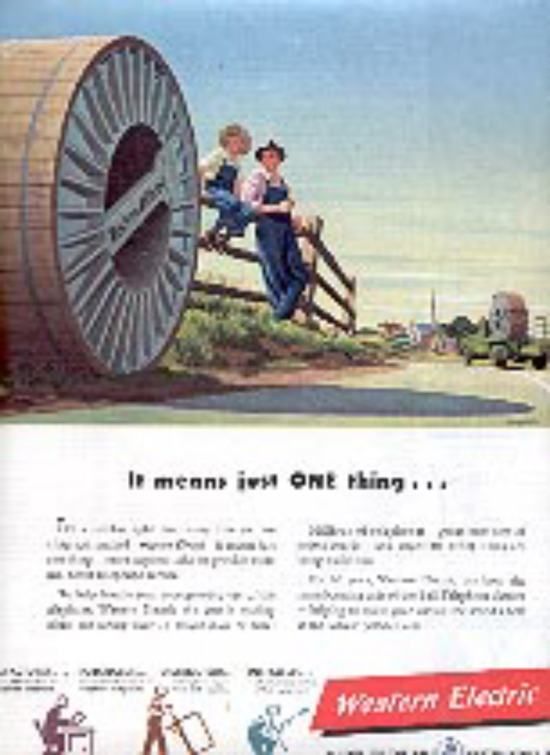 1949 Western Electric magazine ad (# 1606)
