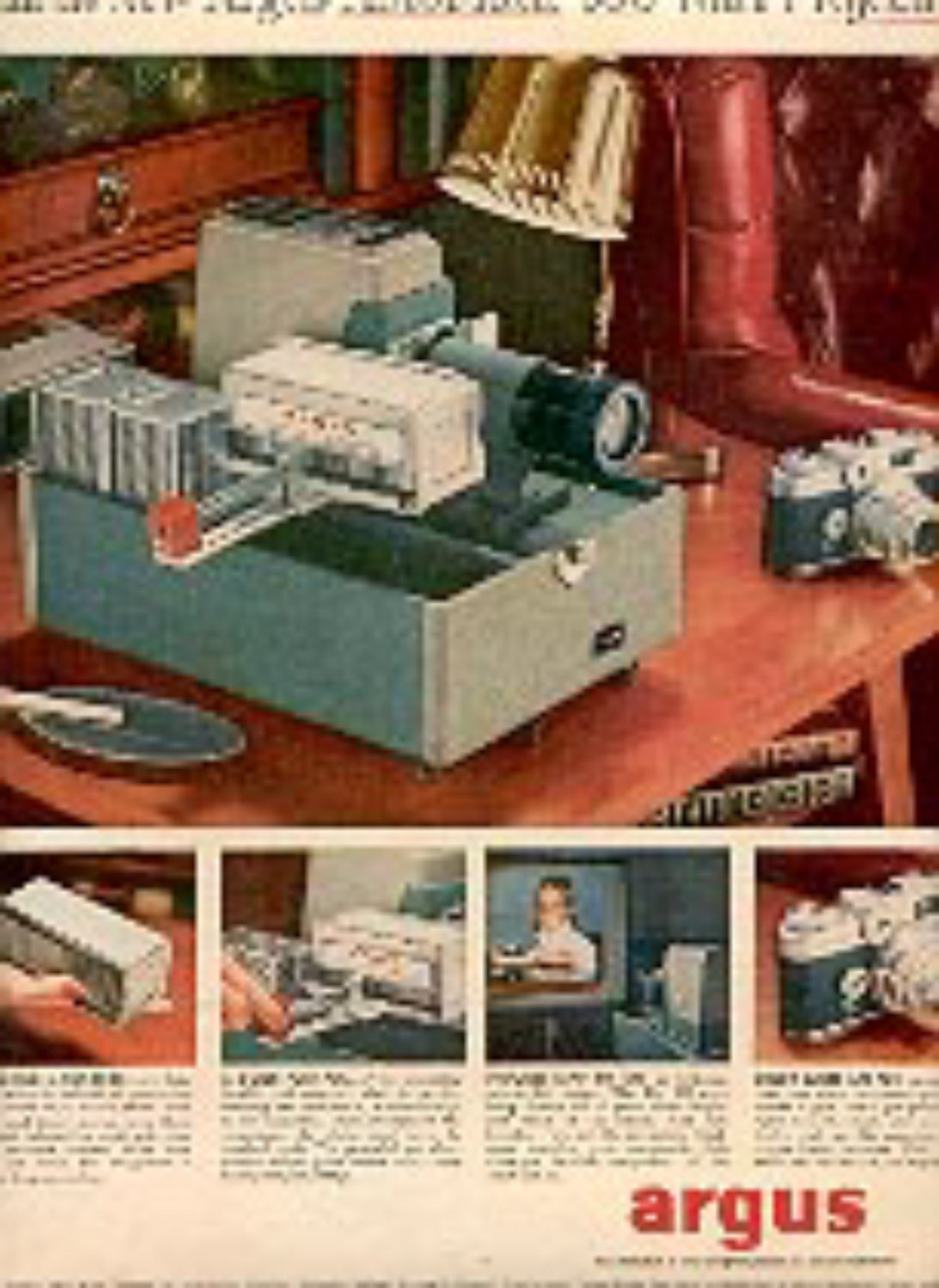 1955 Argus Projector magazine ad (# 2972)