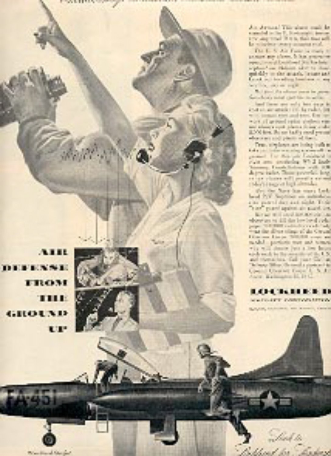 1952 Lockheed Aircraft Corporation magazine ad (# 2306)