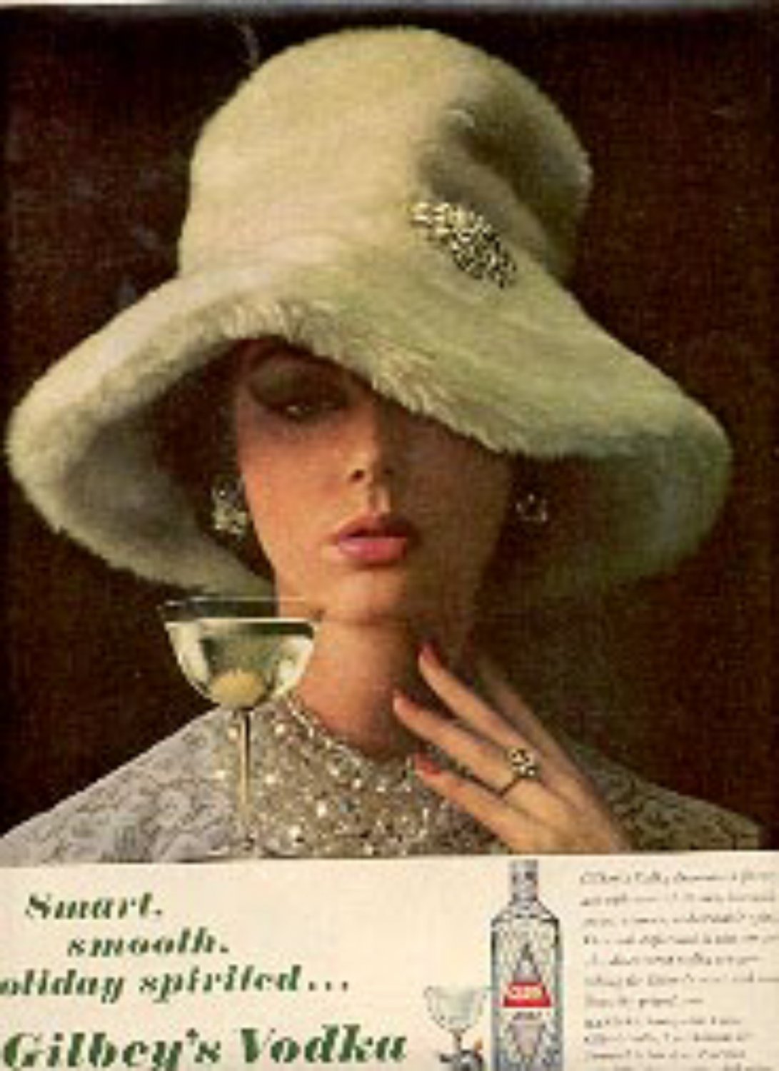 1962 Gilbey's Vodka magazine ad ( # 1676)