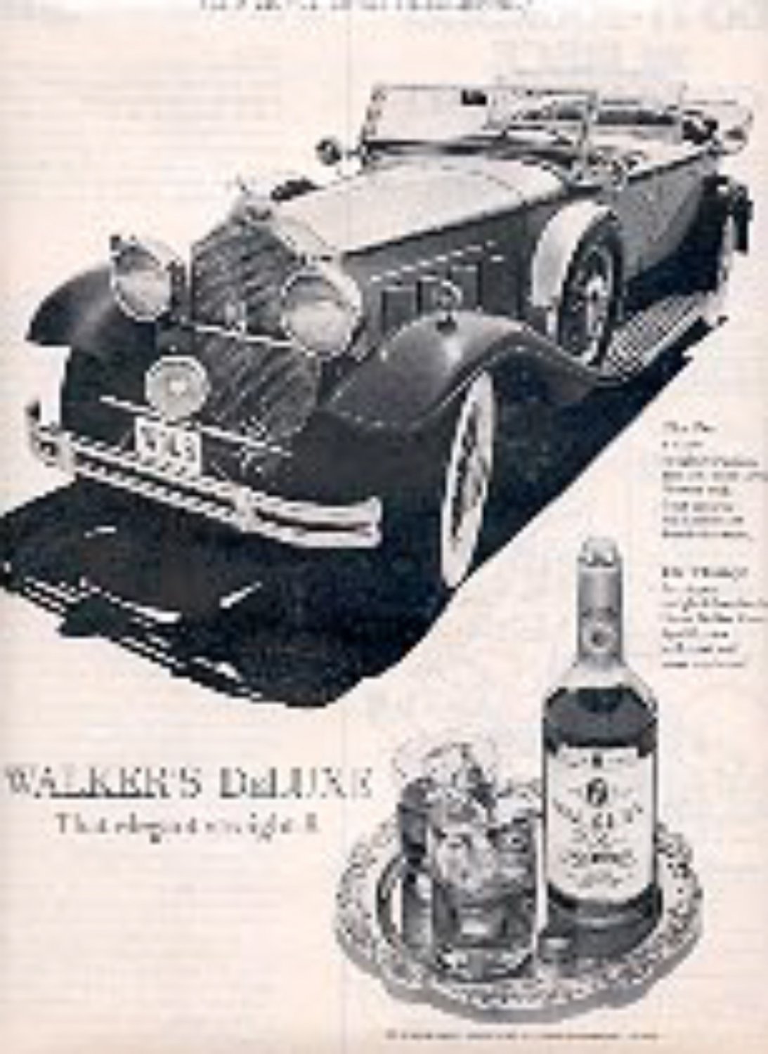 1971 Walker's Deluxe Bourbon magazine ad (# 3184)