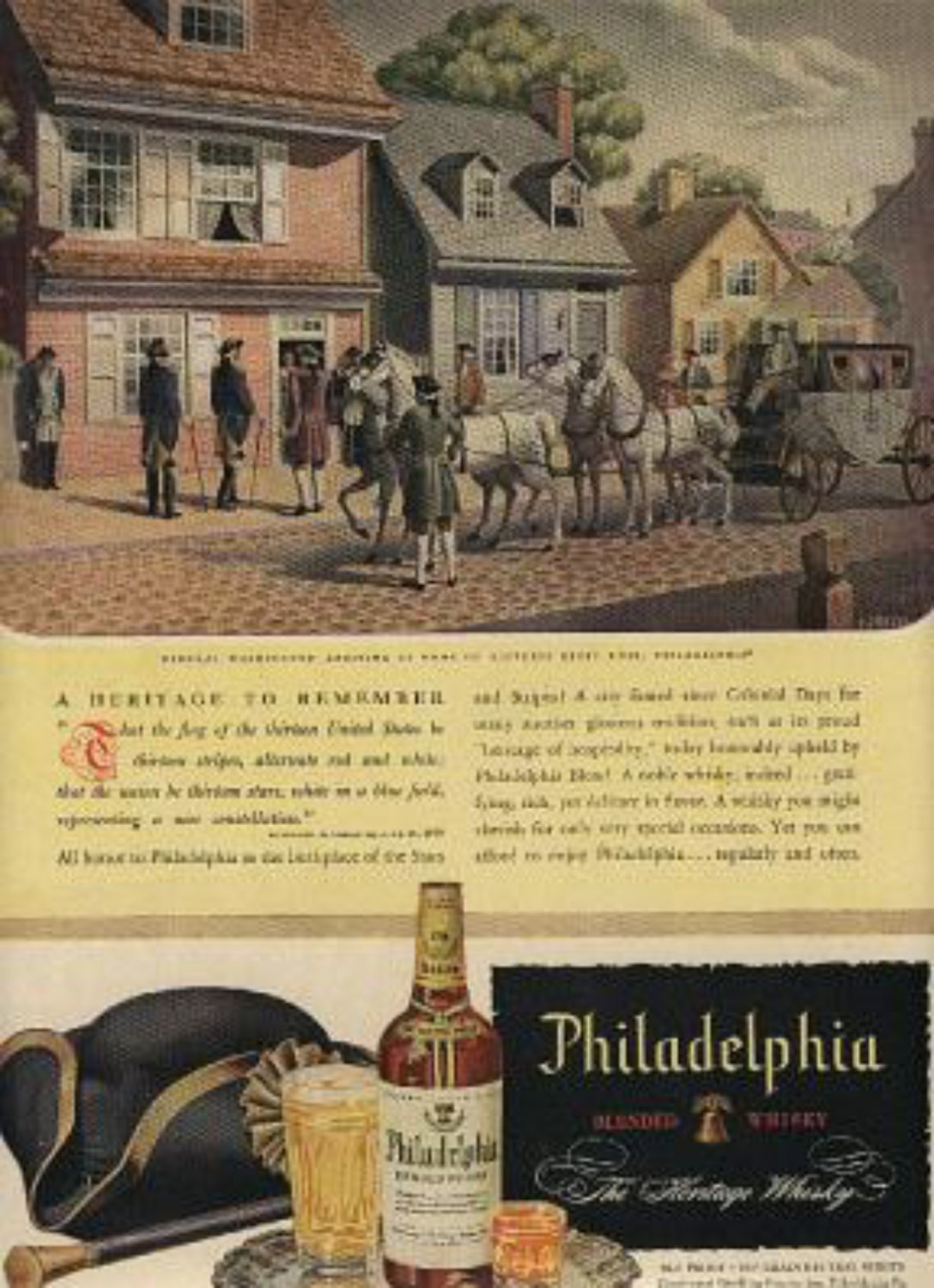1946 Philadelphia Blended Whiskey magazine ad (# 771)