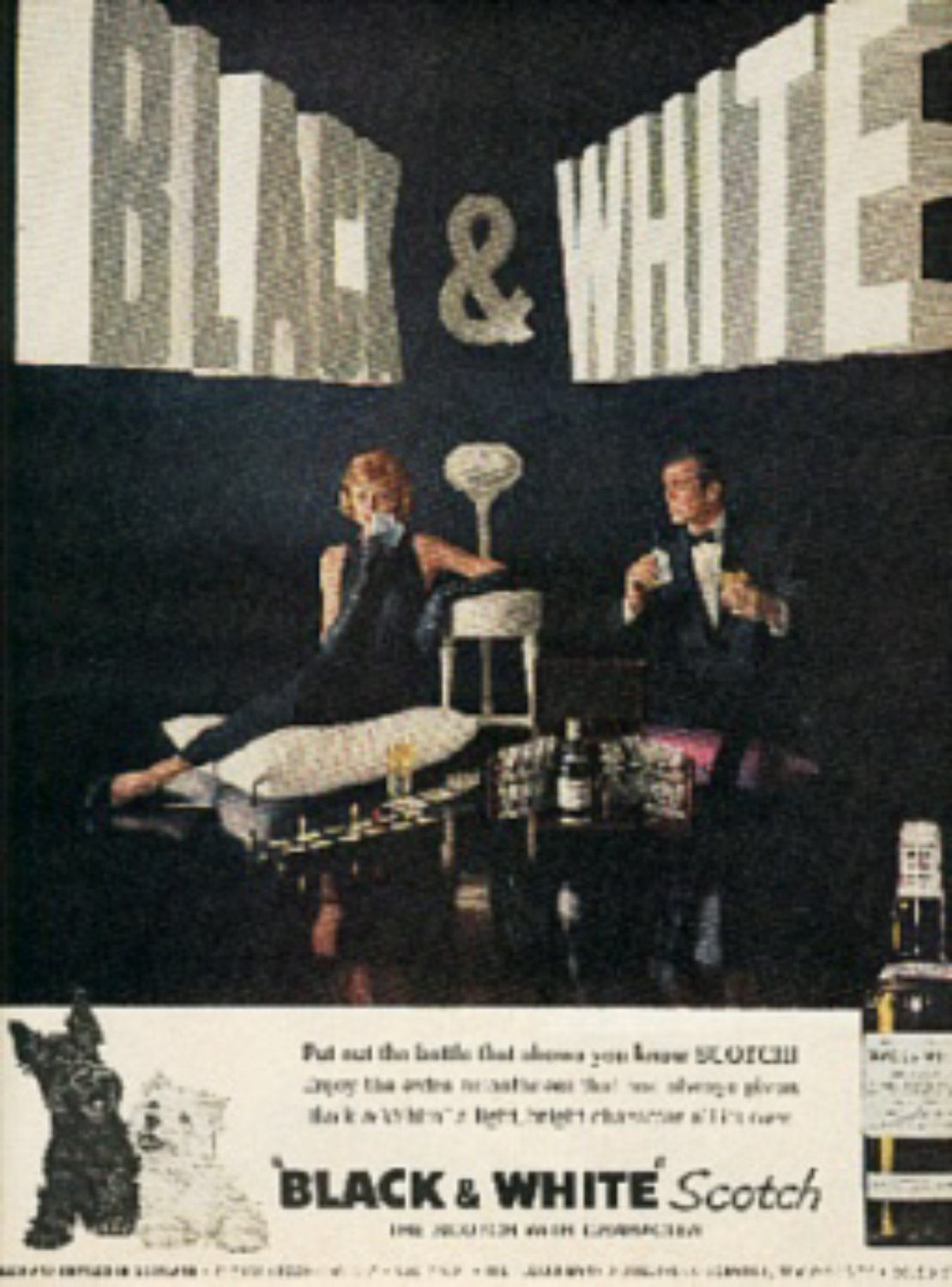 1962 "Black & White" Scotch magazine ad ( # 646)