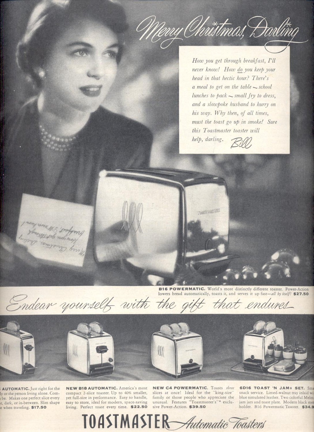 Dec. 13, 1955 Toastmaster Automatic Toasters magazine ad (# 4236 )