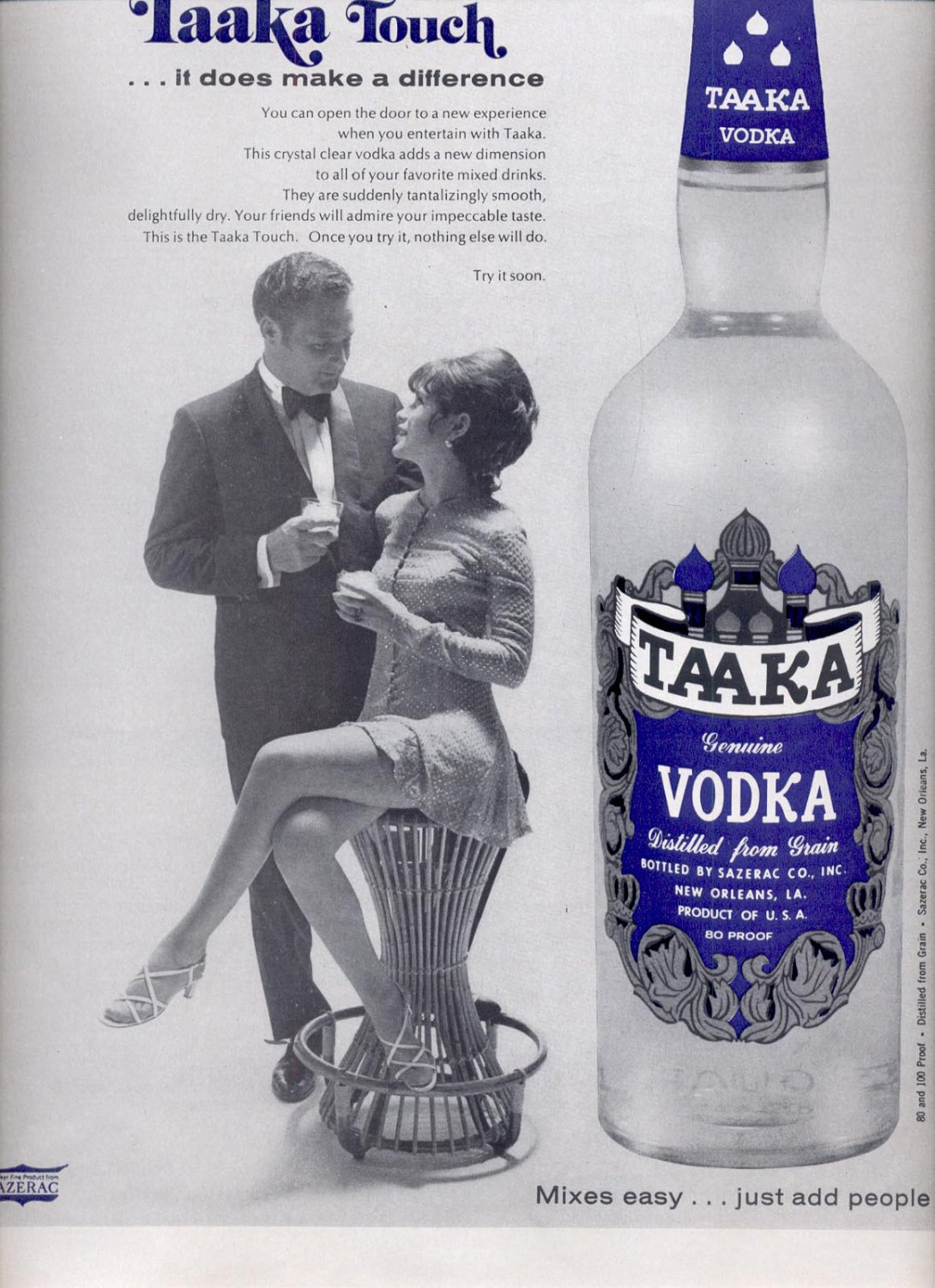Dec. 13, 1968 Taaka Vodka magazine ad (# 5319)