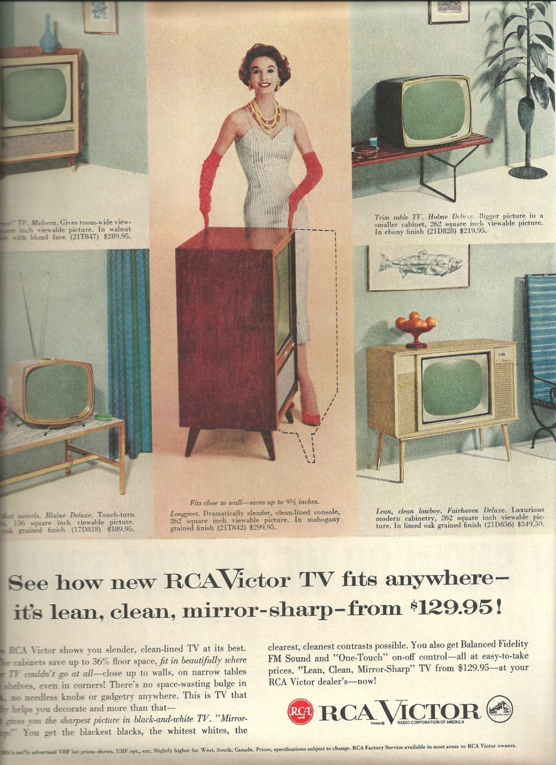 Oct. 28, 1957 RCA Victor TV magazine ad (# 3420)