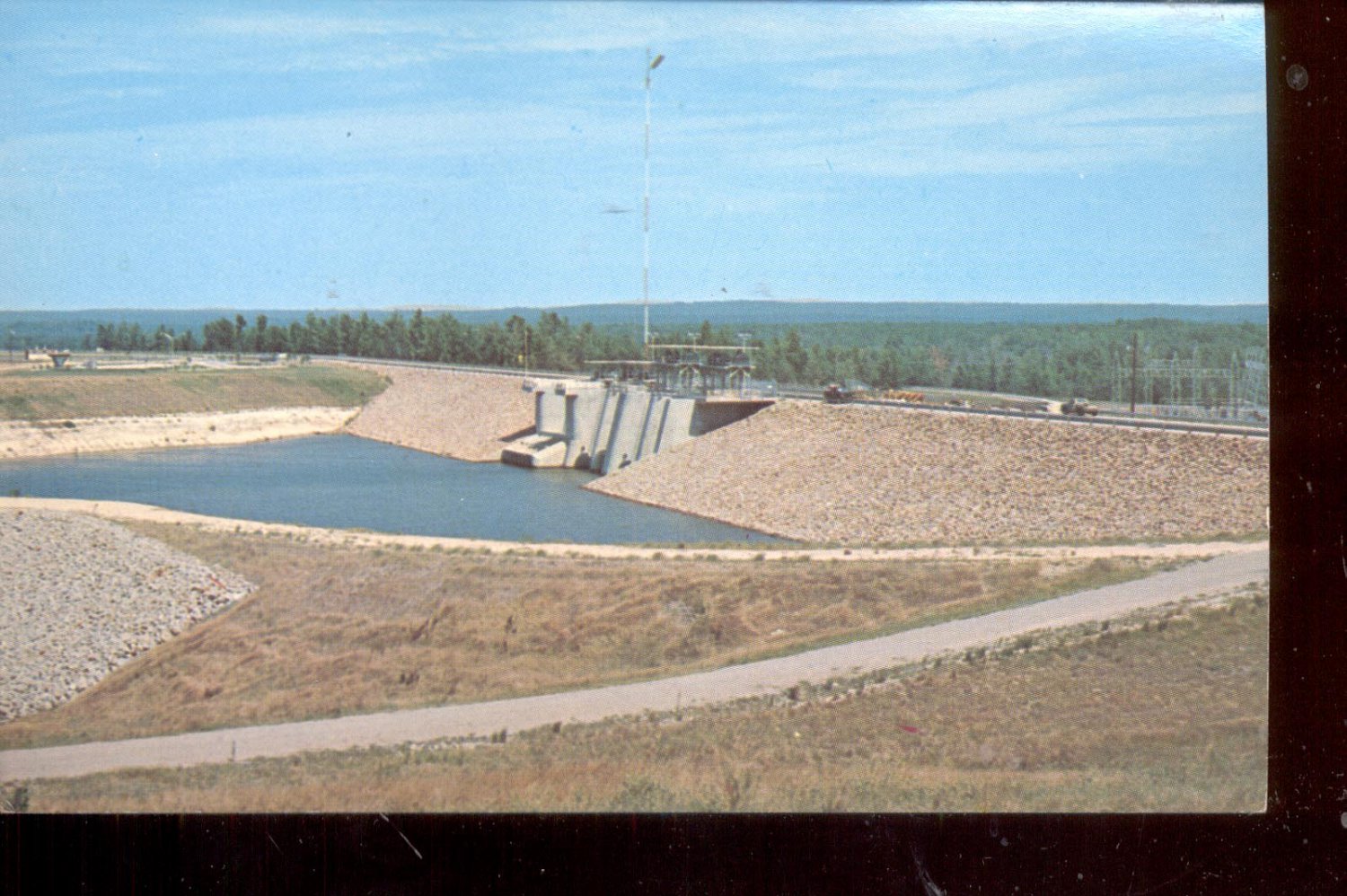 Sam Rayburn Country spillway in Texas Postcard- (# 626)