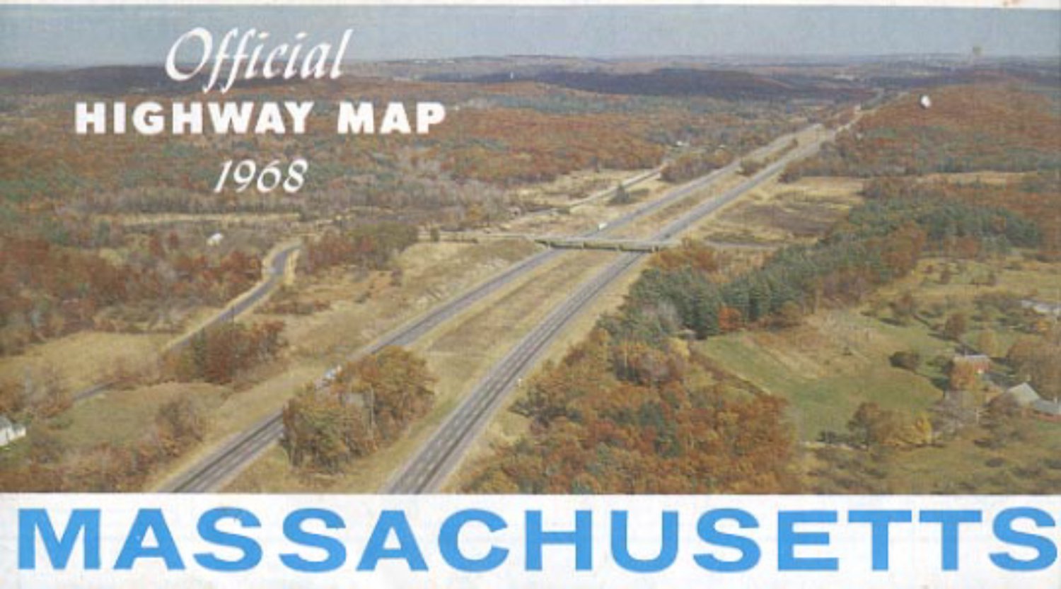 1968 Massachusetts official highway map