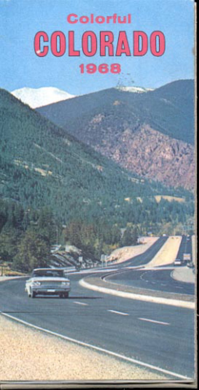 1968 Colorado travel map