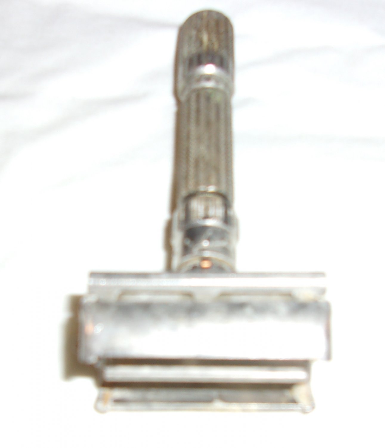 Vintage Gillette Adjustable Double edge safety razor- Fat Boy? - silvertone