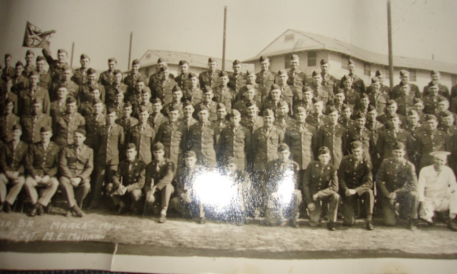 Vintage Co D 3rd Bn Camp Wheeler, Ga. March 1944 picture 8"x35""
