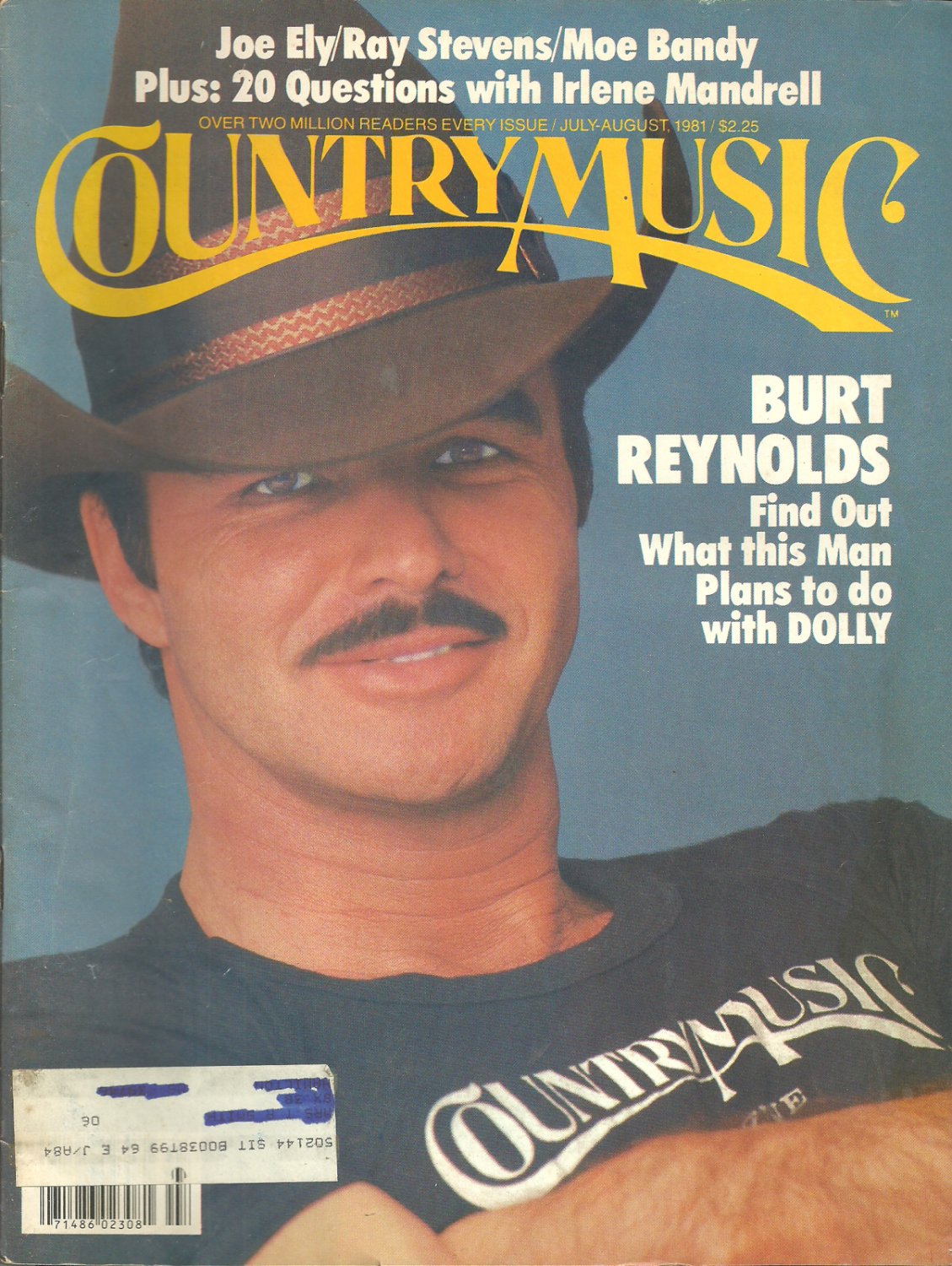 Country Music Magazine- July/August 1981- Burt Reynolds