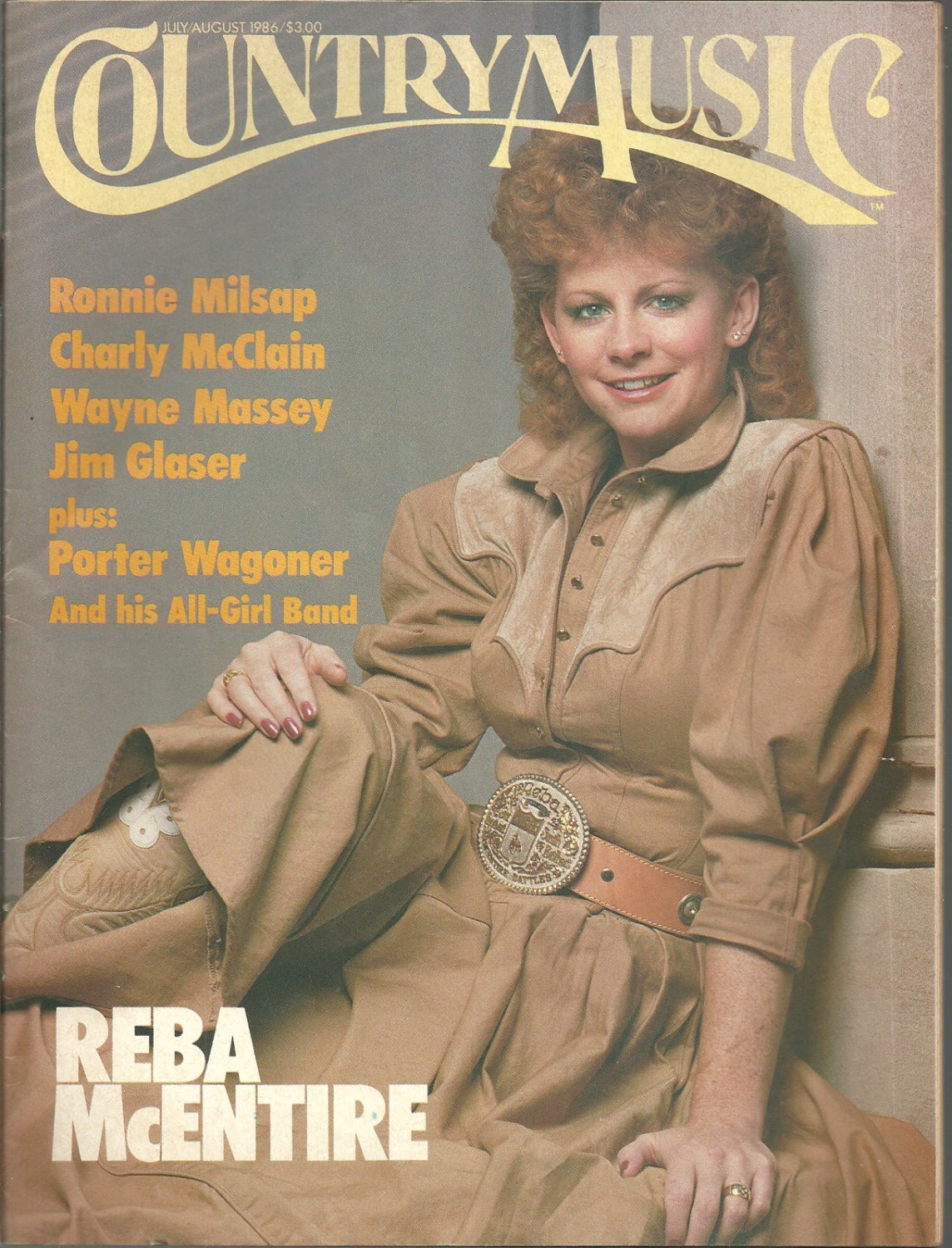 Country Music Magazine- July/August 1986- Reba McEntire