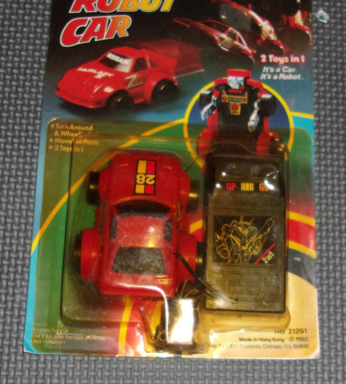 Vintage Lido Battery Operated Remote Control Robot Car- 2 toys in 1