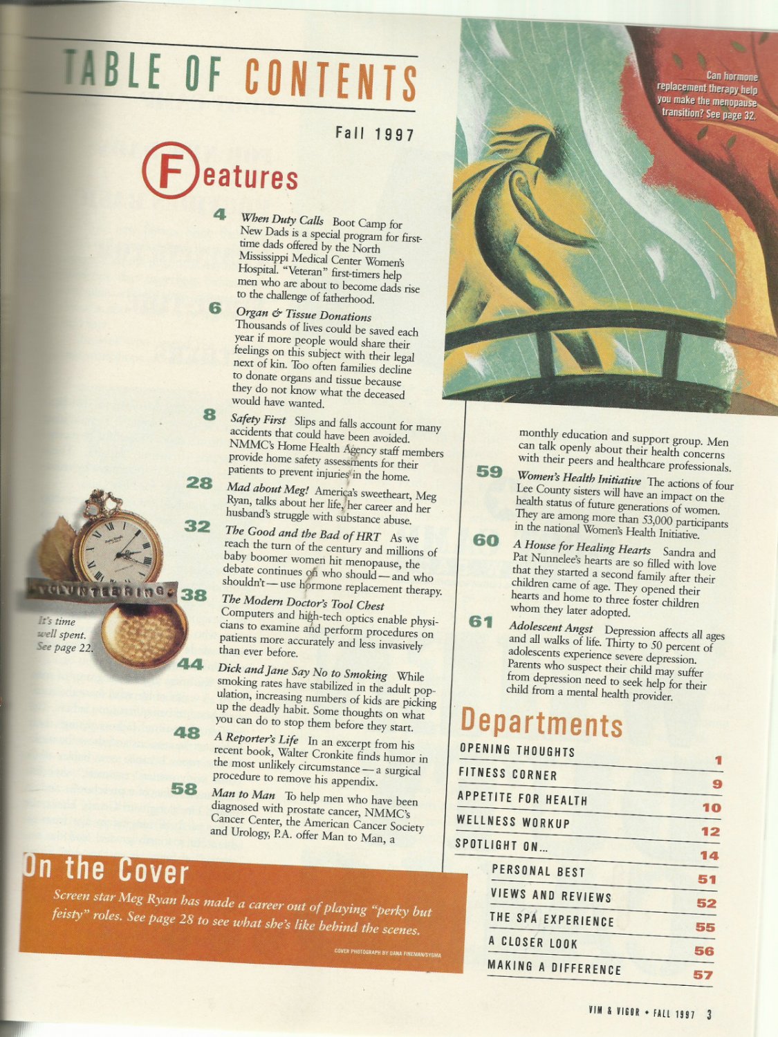 Vim & Vigor magazine - Fall 1997- Meg Ryan