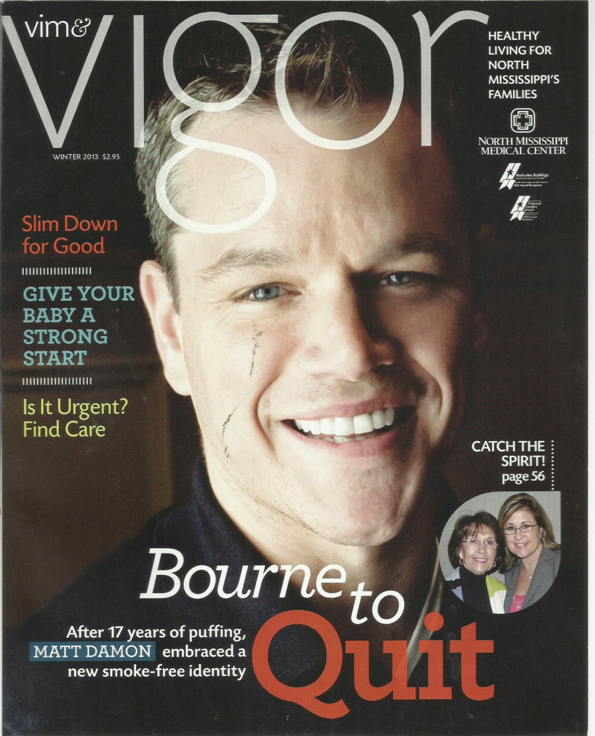 Vim & Vigor magazine - Winter 2013- Matt Damon