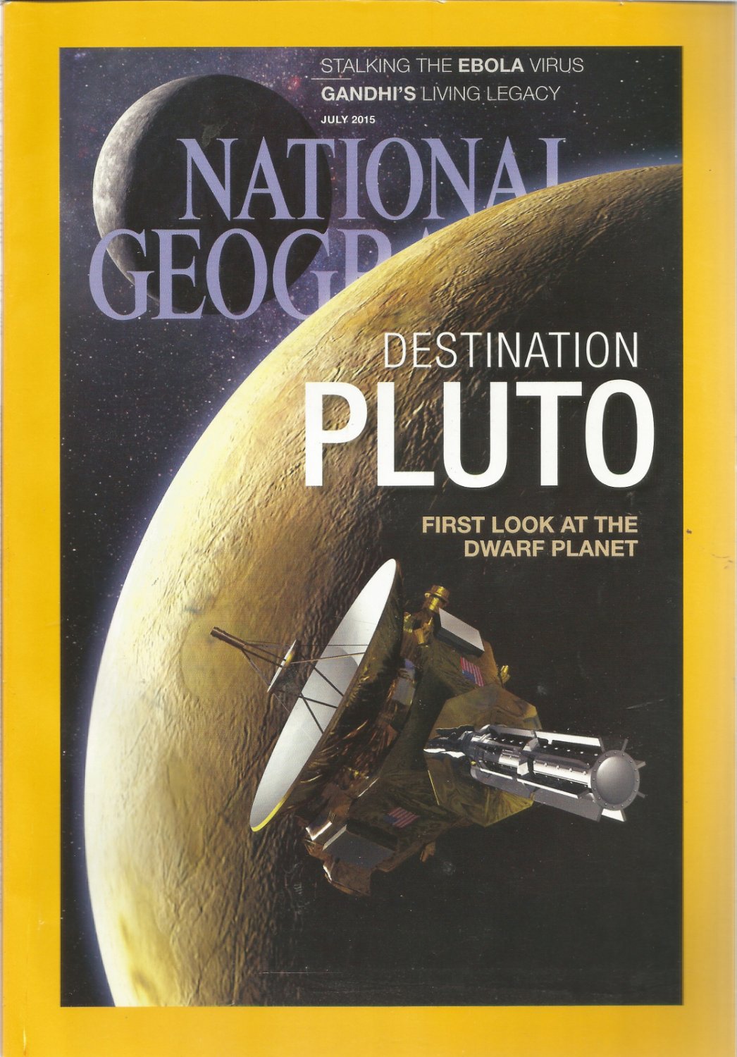 National Geographic- July 2015- Destination Pluto first look at the planet