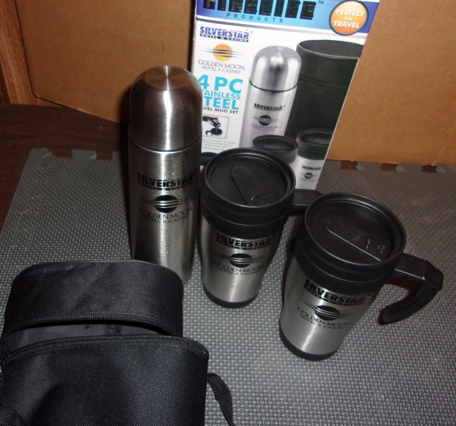 Silver Star Finelife 4 pc. Stainless Steel Travel Mug Set-