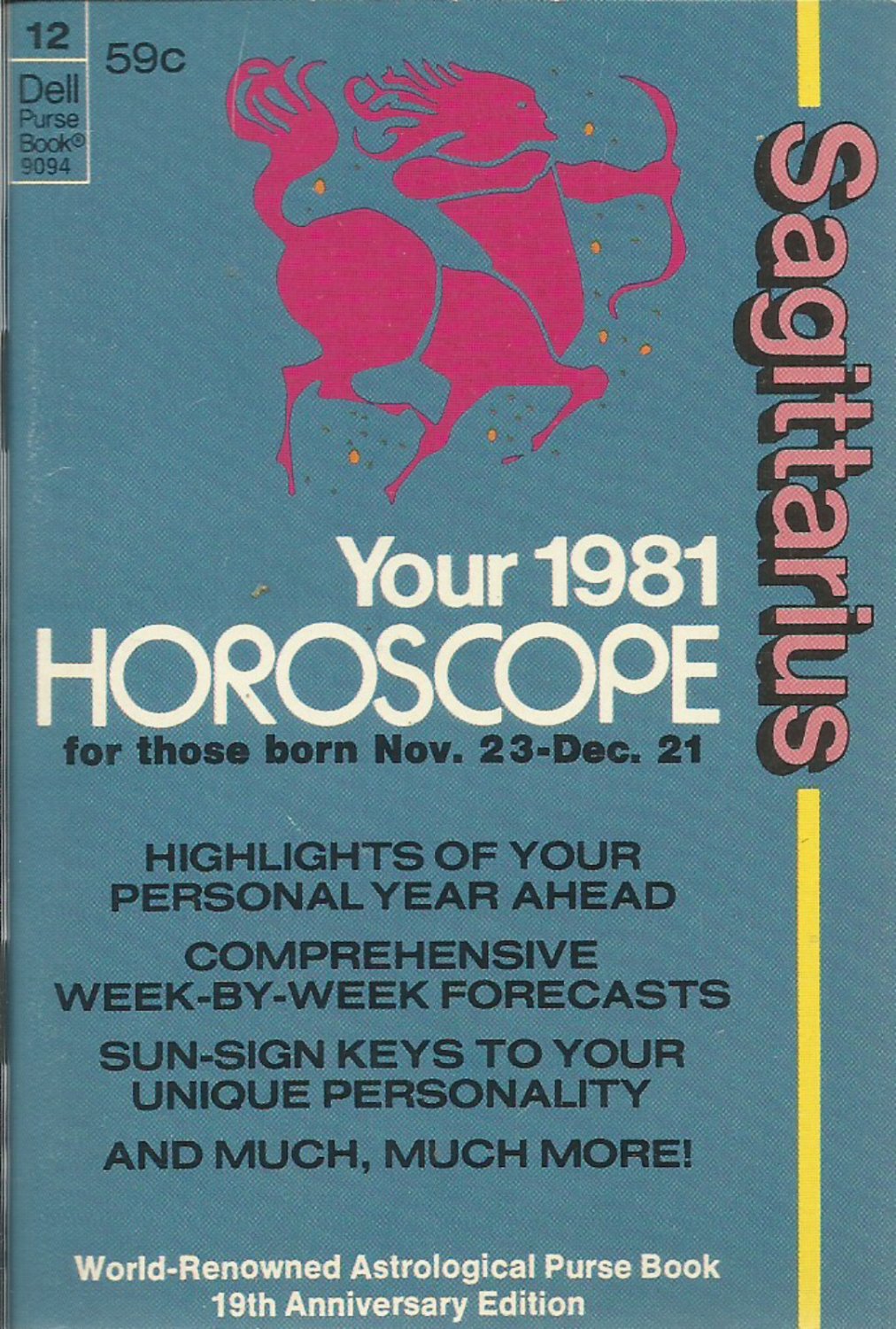 Satittarius Your 1981 Horoscope Dell pocket book - 19th anniversary edition