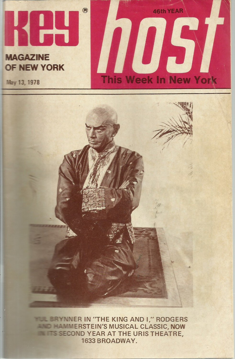 Key magazine of New York May 13, 1978- the week in New York