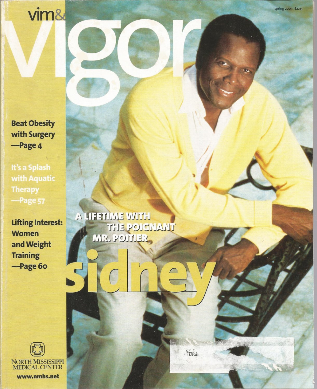 Vim & Vigor magazine - Spring 2003- Sidney Poitier