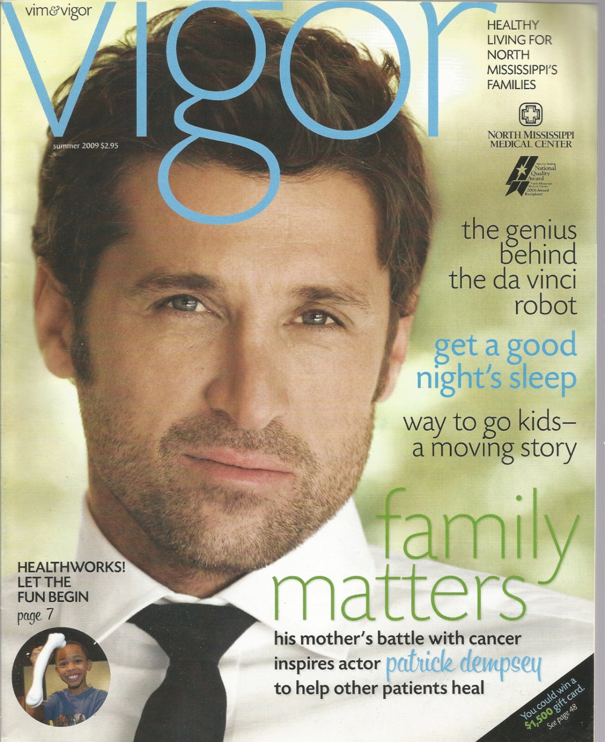 Vim & Vigor magazine - Summer 2009- Patrick Dempsey