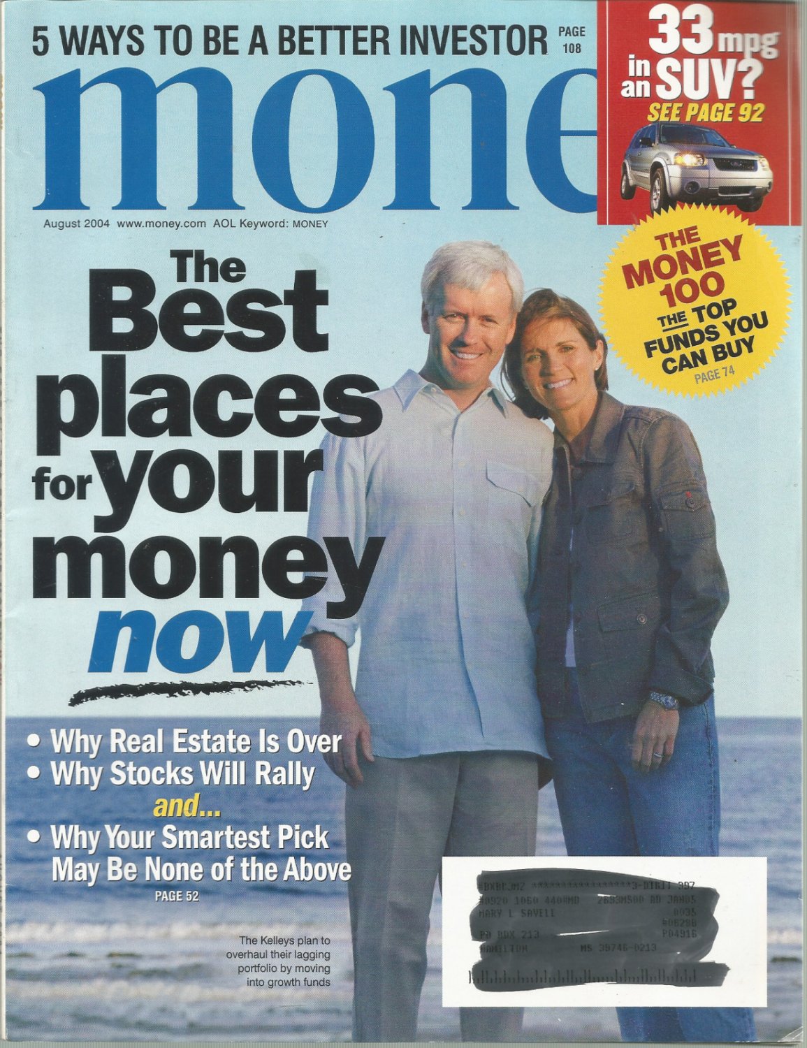 Money Magazine- August 2004- 5 ways to be a better investor