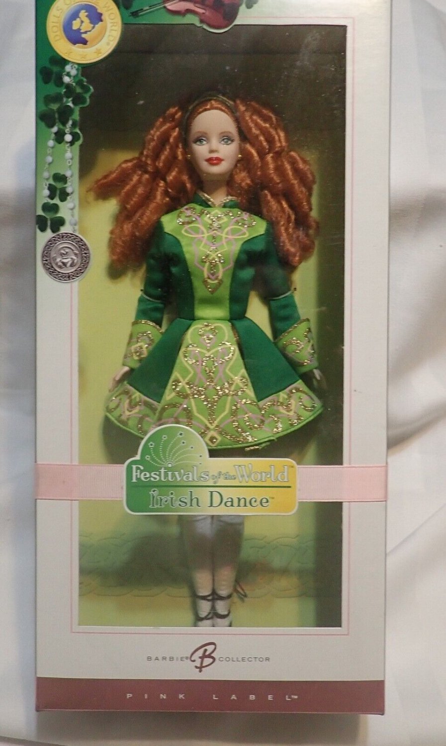 Festivals of the World Irish Dance Barbie Doll Pink Label Collection