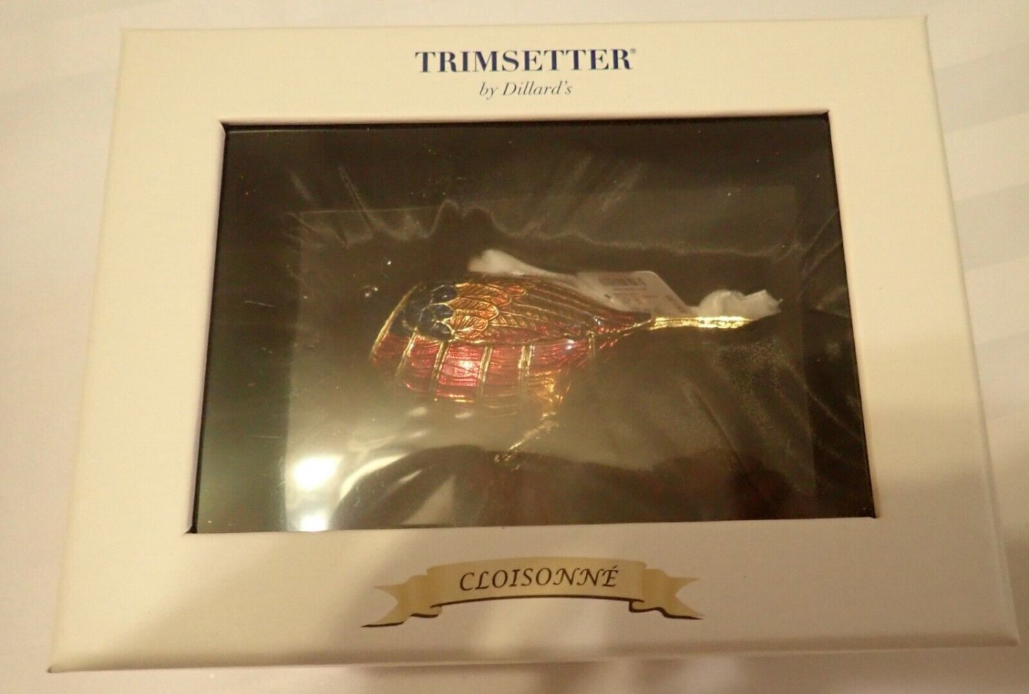 Dillards Trimsetter Cloisonne Collection Robin Articulated Ornament