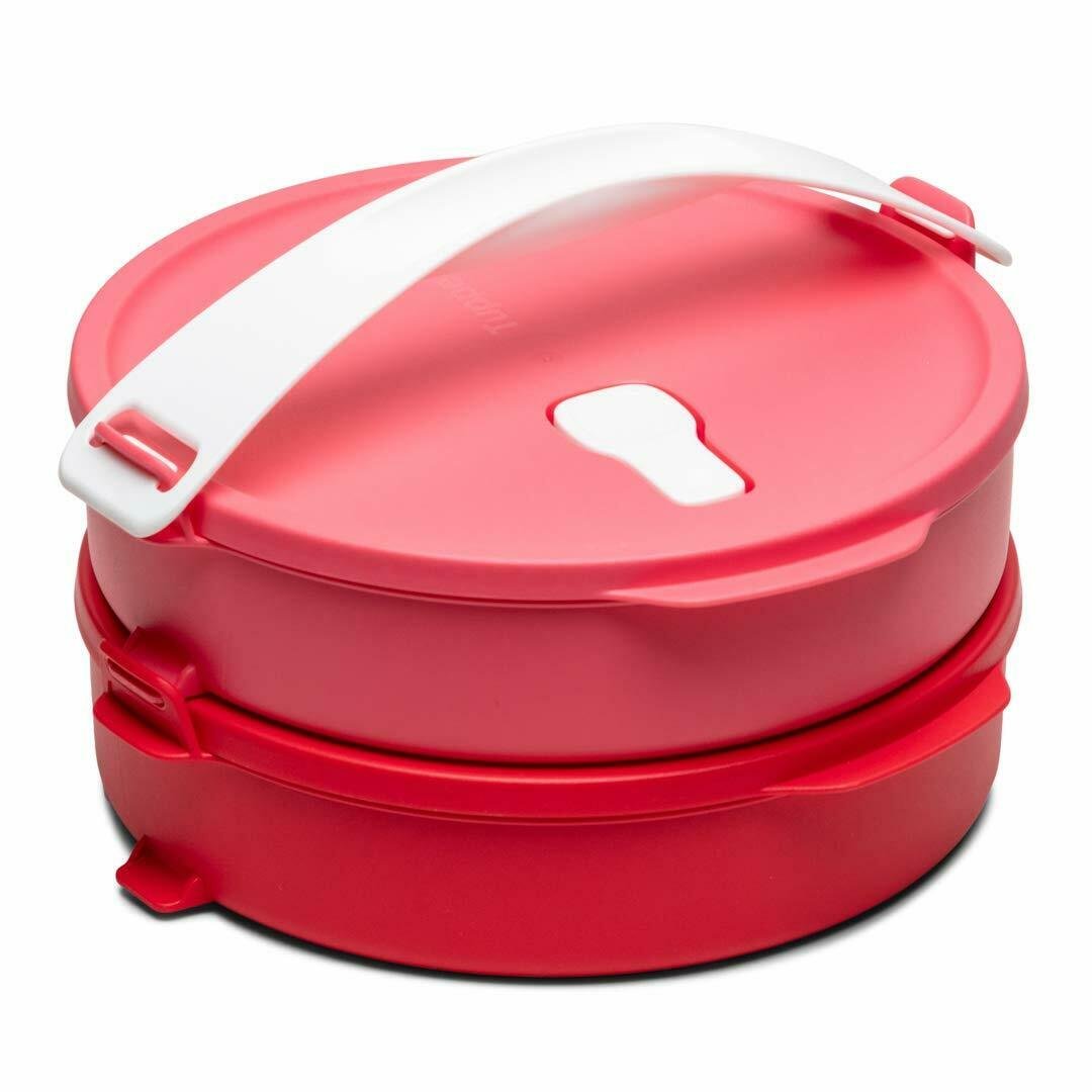 Tupperware Click to Go Round Food Carrier 880 ml Spill-Proof Airtight ...