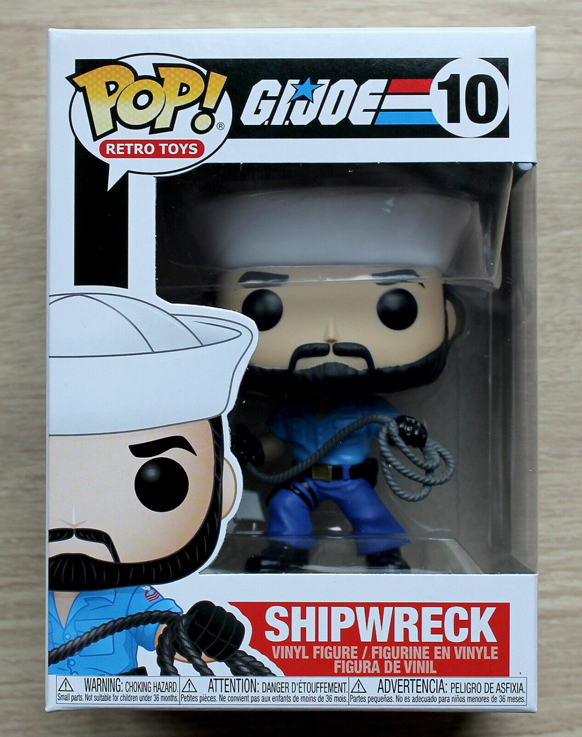 Funko Pop Retro Toys G.I. Joe Shipwreck + Free Protector
