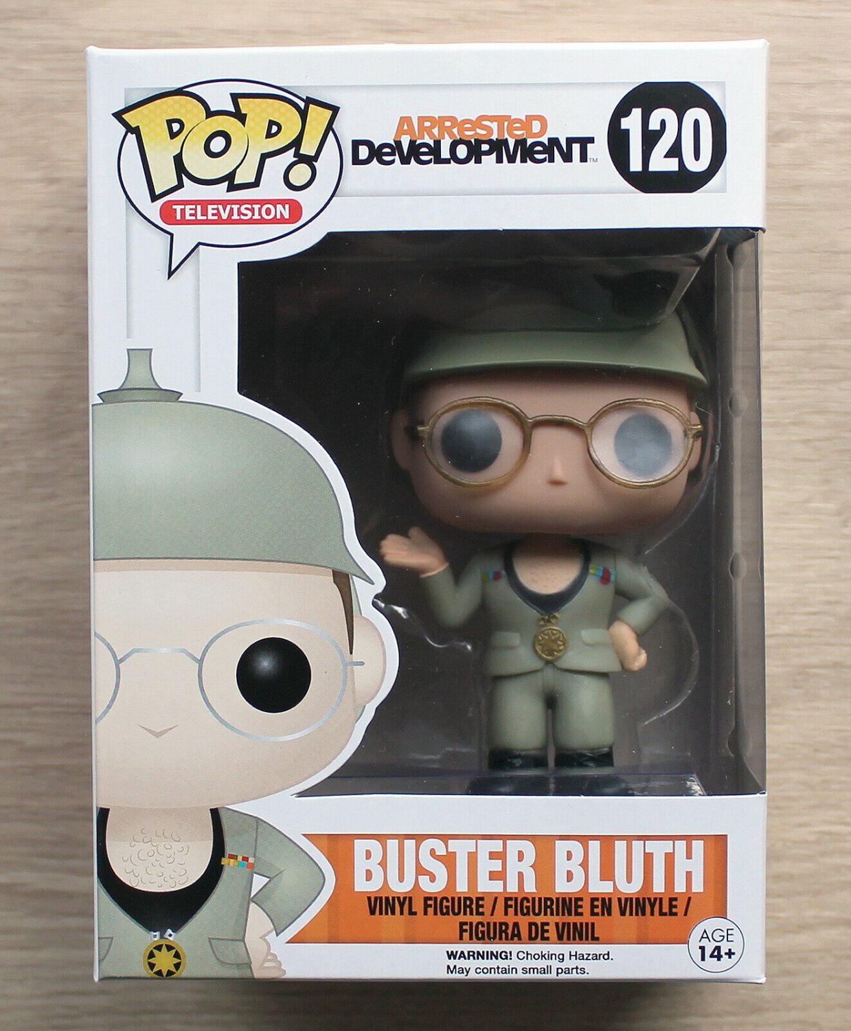 Funko Pop Arrested Development Buster Bluth Detective + Free Protector