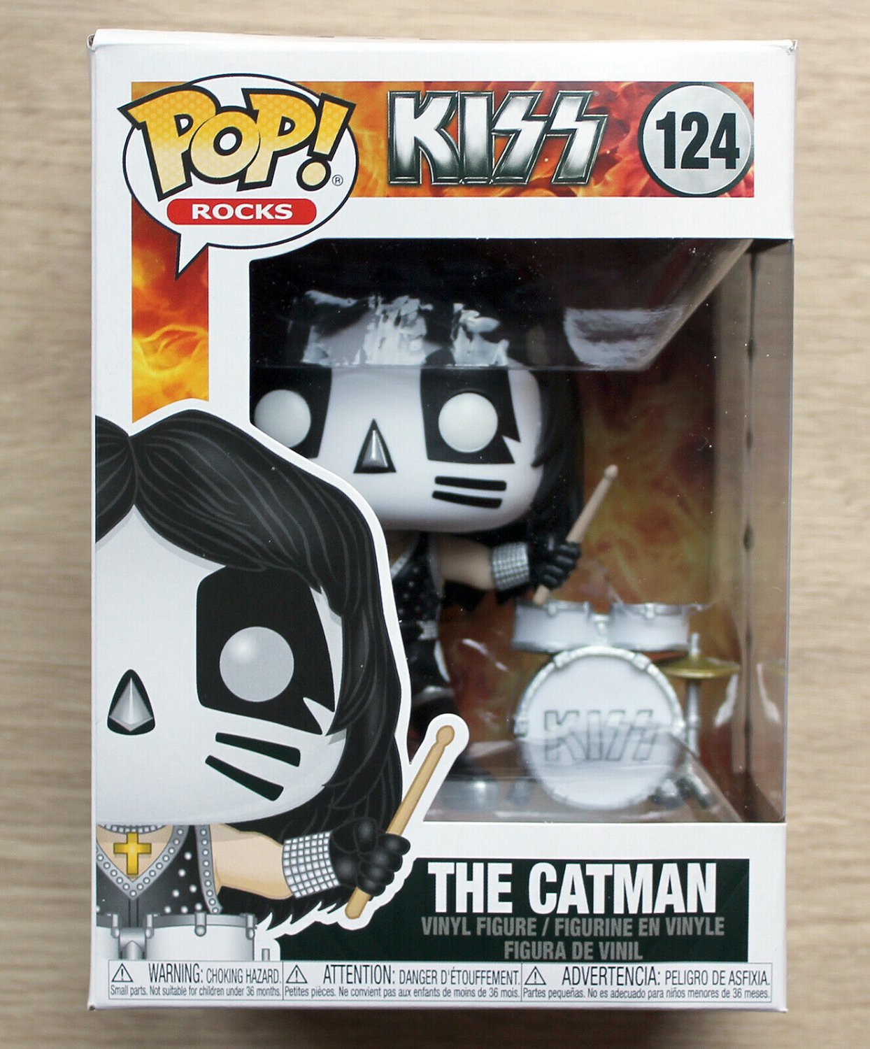 Funko Pop Rocks Kiss The Catman + Free Protector