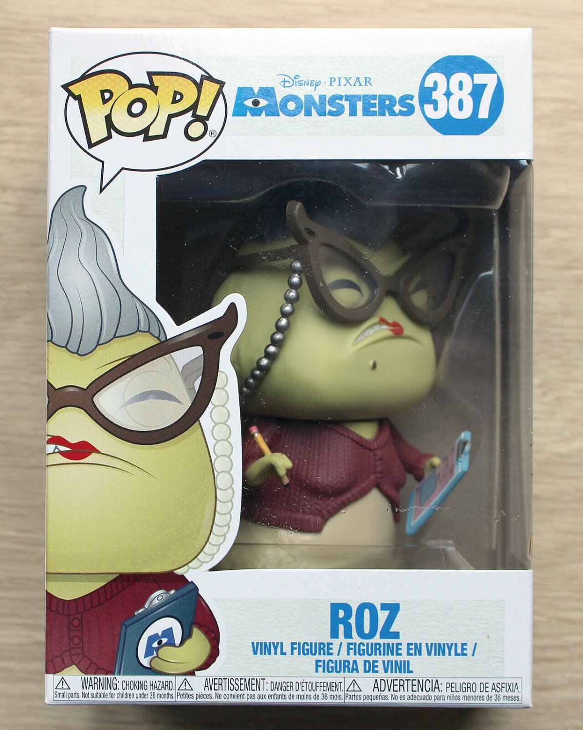 Funko Pop Disney Monsters Inc Roz + Free Protector