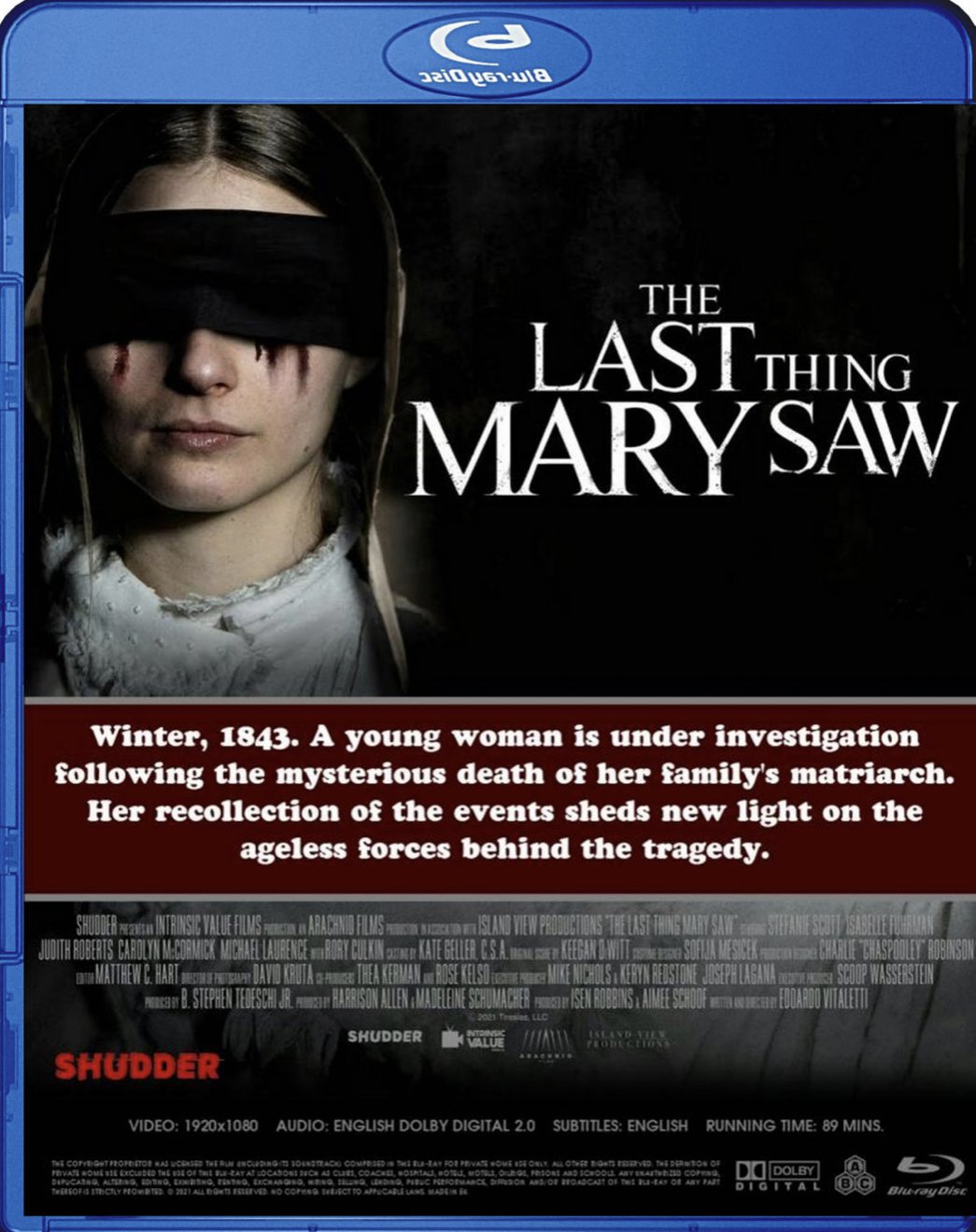 The Last Thing Mary Saw - 2021 - Blu Ray