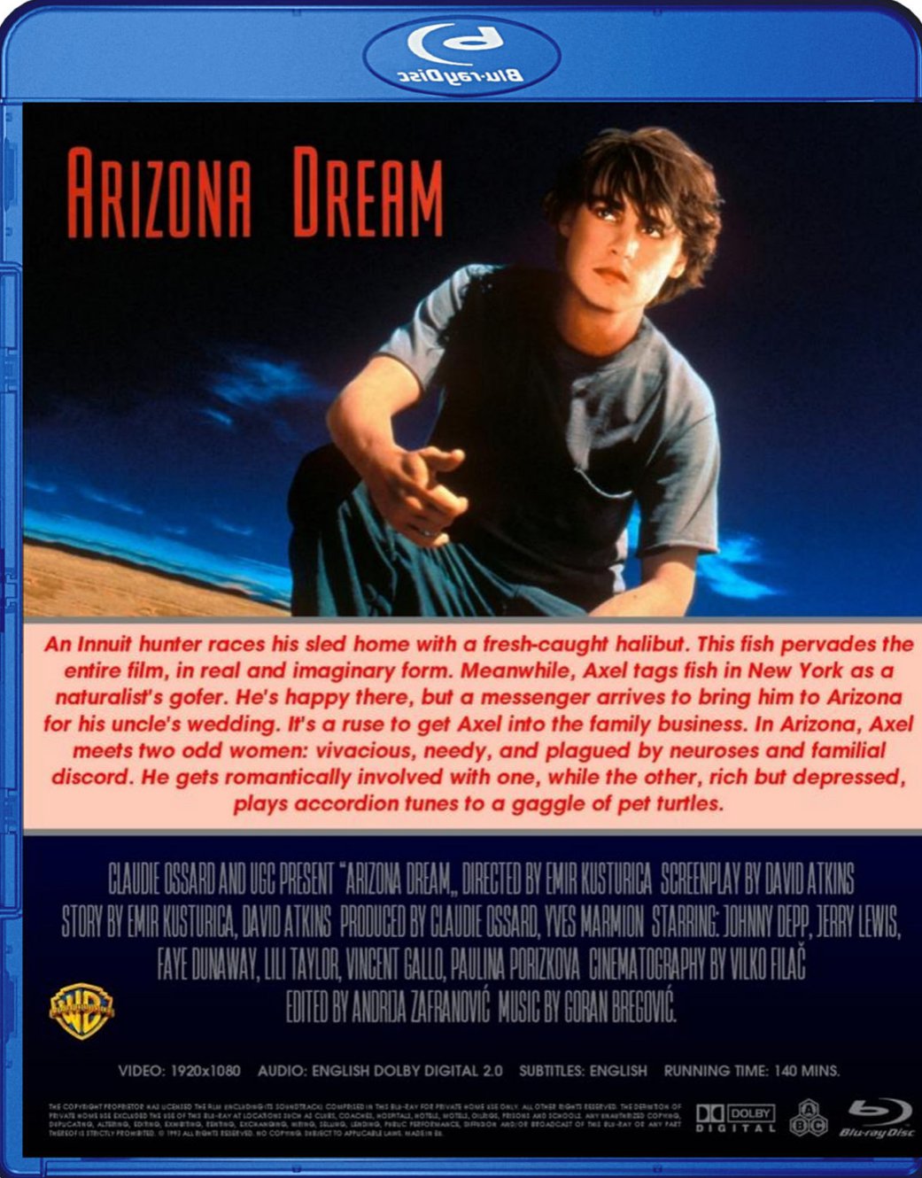 Arizona Dream - 1993 - Rare - Blu Ray