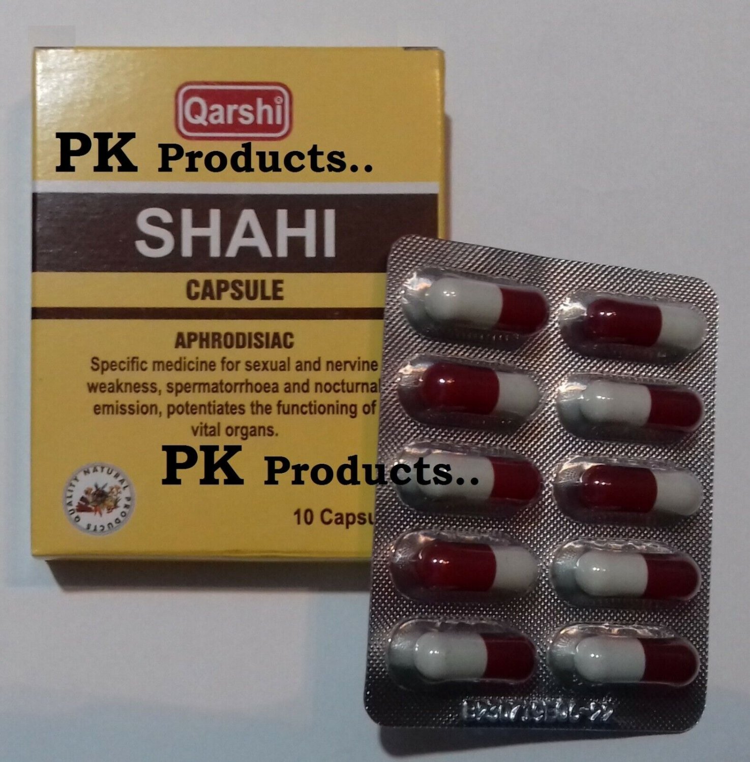 Qarshi Shahi Capsules, Best for Man Organ debility, nervous weakness ...