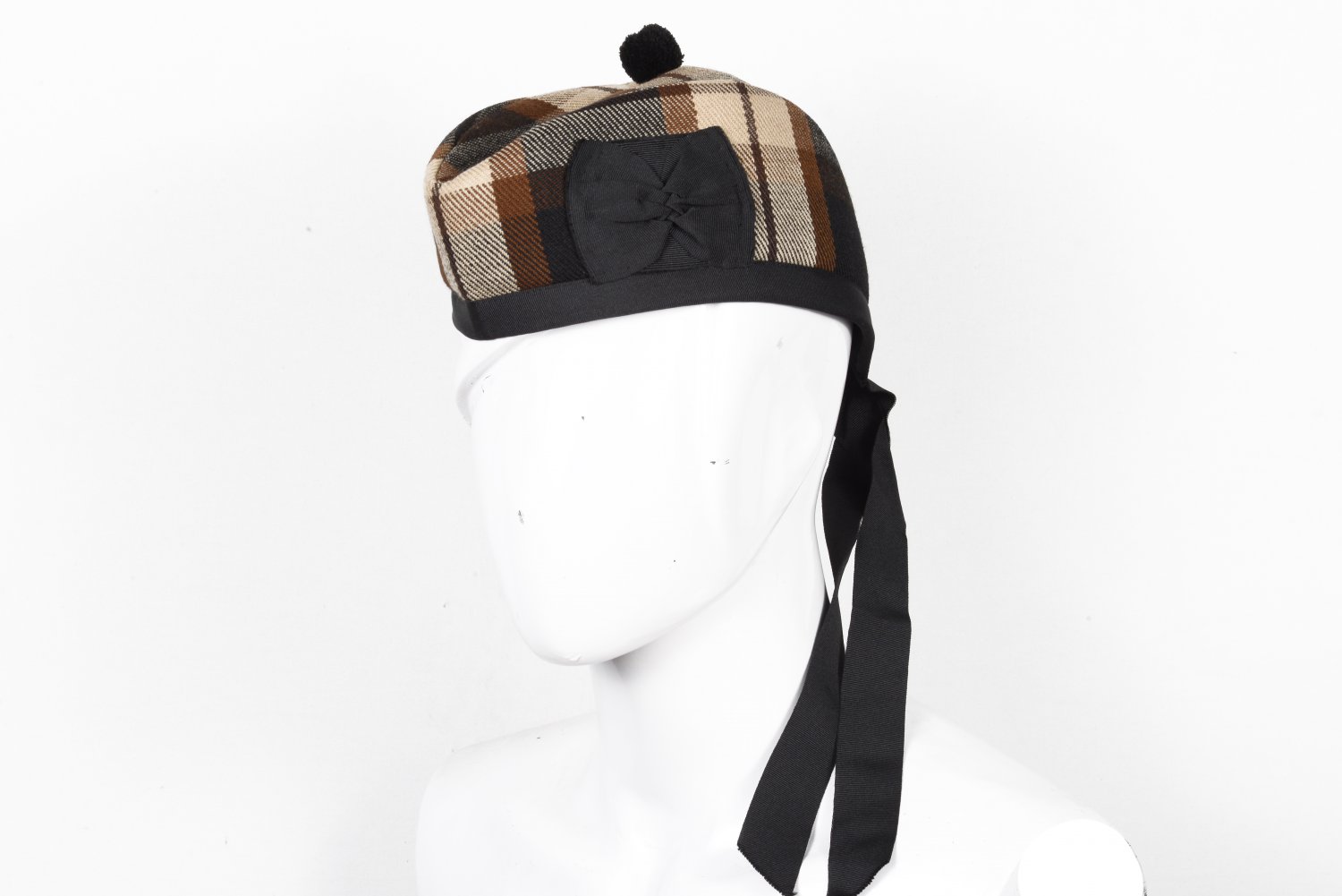 Scottish GLENGARRY Cap Traditional Military Piper Hat KILT Cap Rose ...